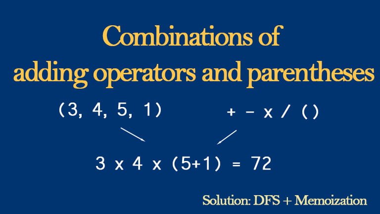 Combinations of adding operators and parentheses - La Vivien Post