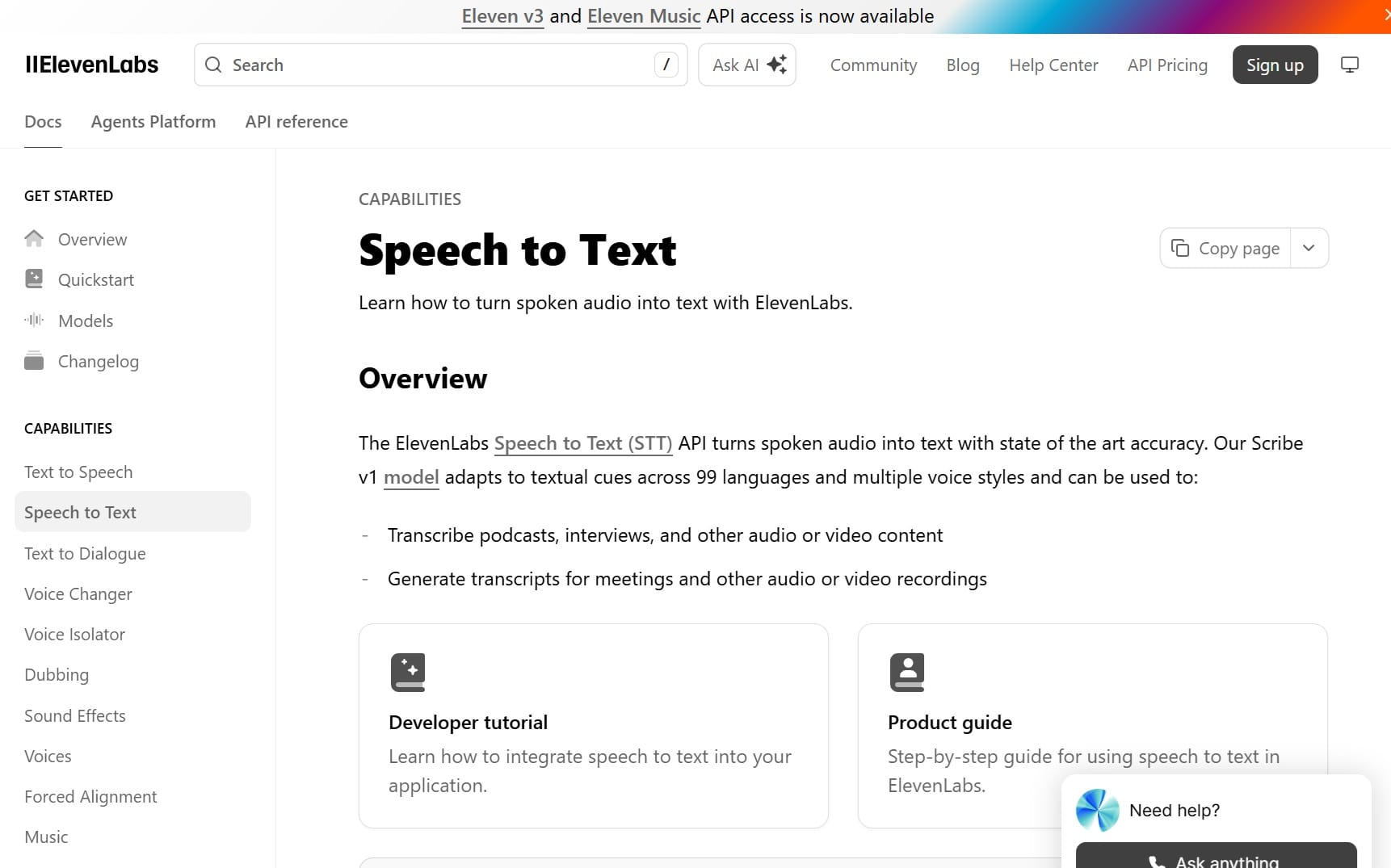 Comparison of Speech-to-Text (STT) for Accent Support